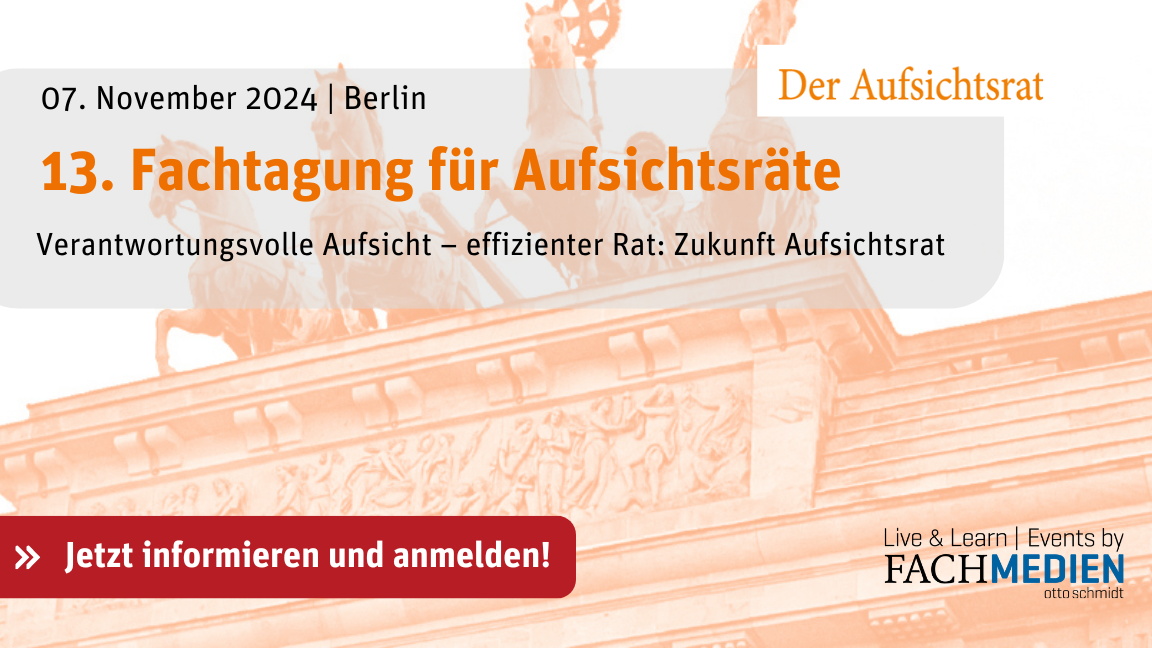 13. Fachtagung für Aufsichtsräte | 07. November 2024 Berlin ...